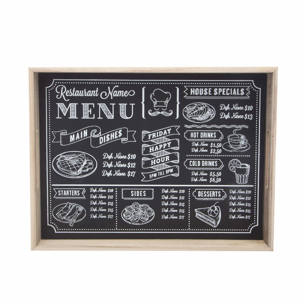 Bandeja Menu Rectangular - Tugó Colombia