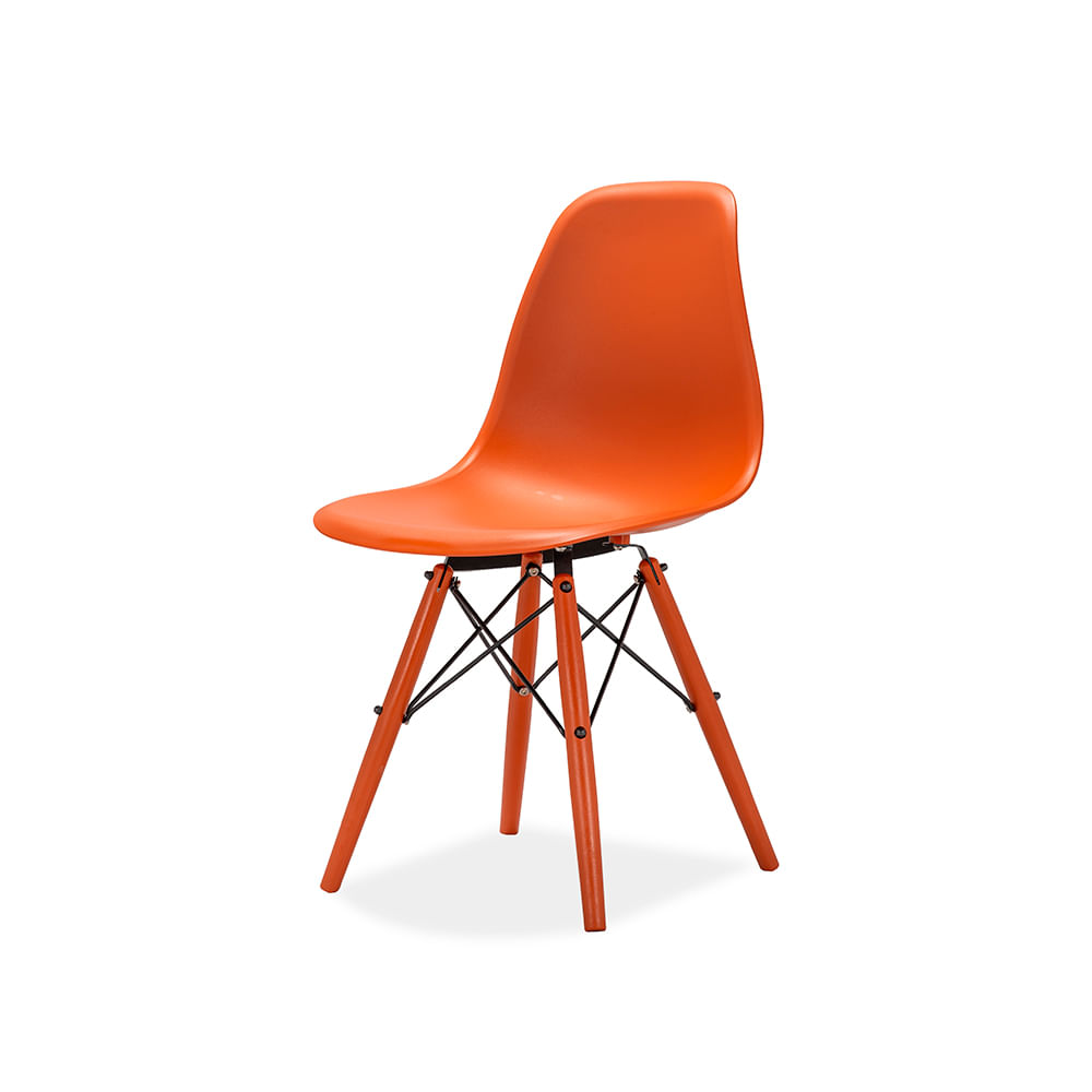 Silla Auxiliar Eames Naranja - Tugó Colombia