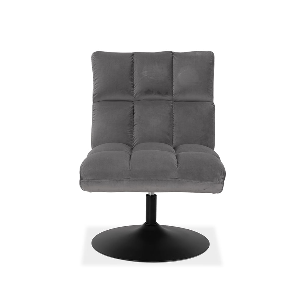 Poltrona Alba Terciopelo Gris - Tugó Colombia