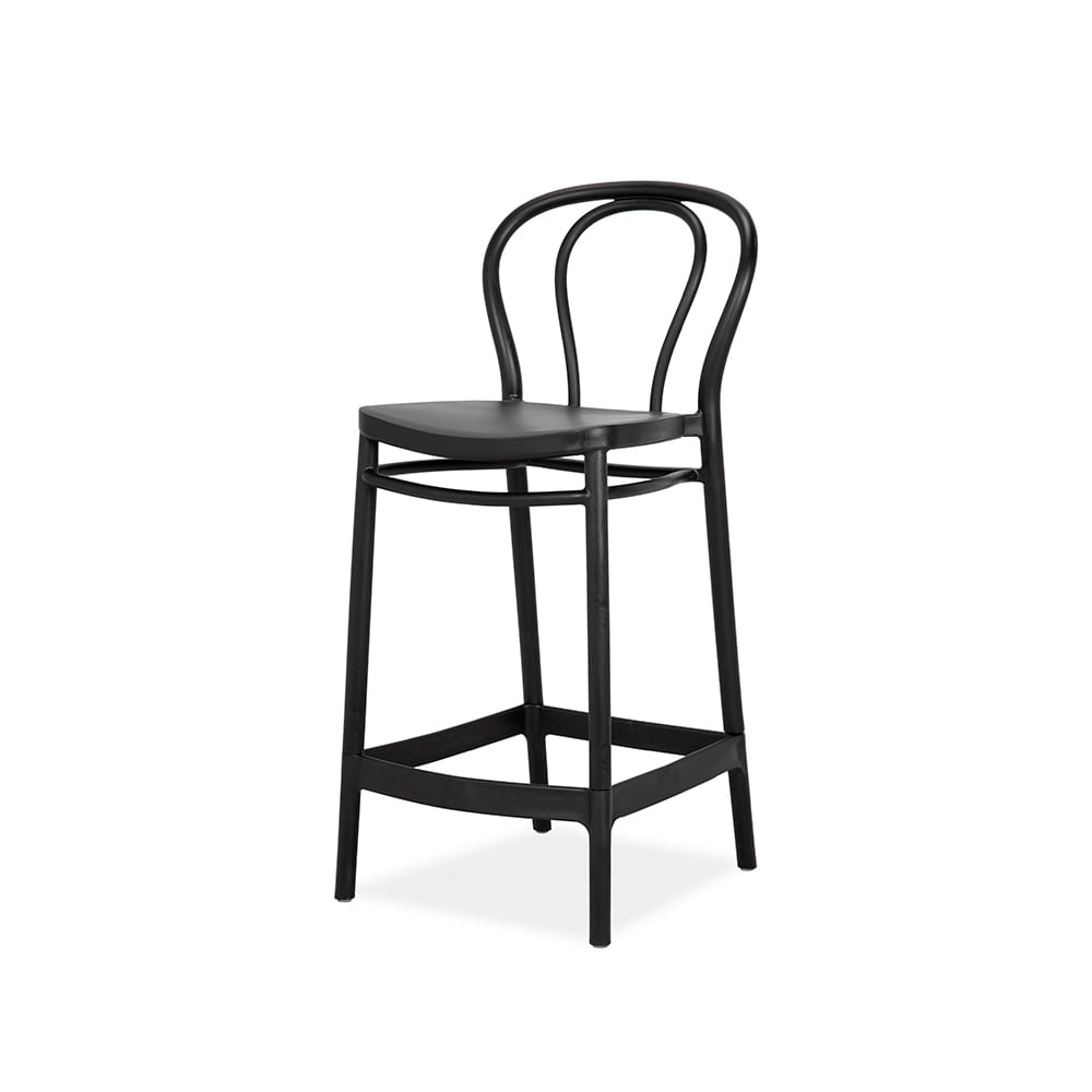 Butaco Alto Victor Plastico Negro - Tugó Colombia