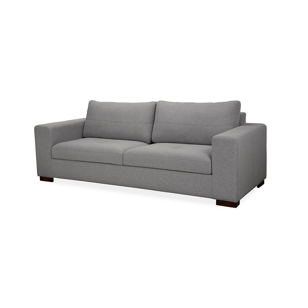 Sofá Vancouver (Pocket) 3 Puestos Gris Aluminio - Tugó Colombia