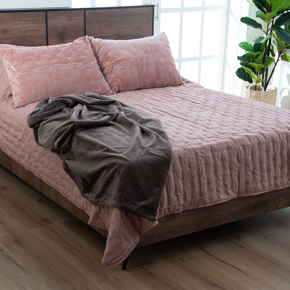 Manta Velvet 160x115cm Café - Tugó Colombia