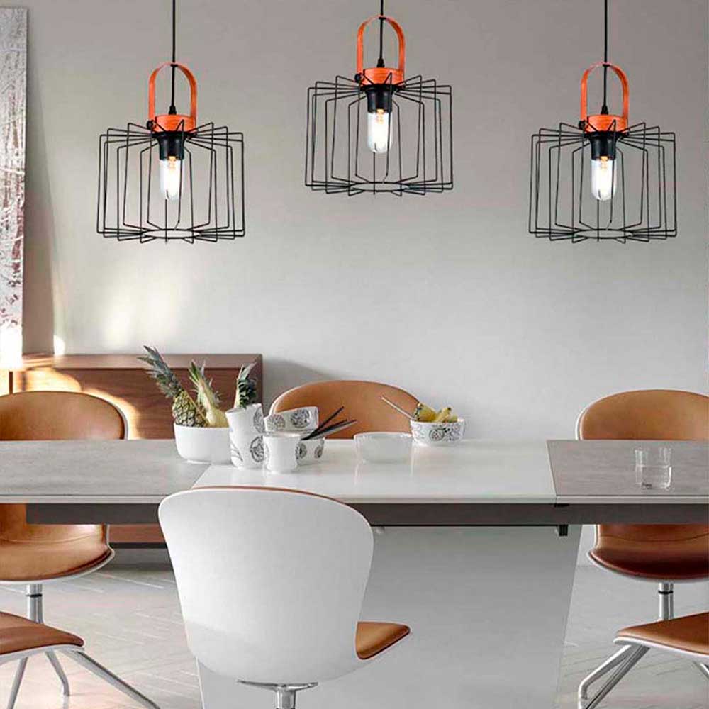 Lámpara De Techo Robin 170*250 Metal Negro - Tugó Colombia