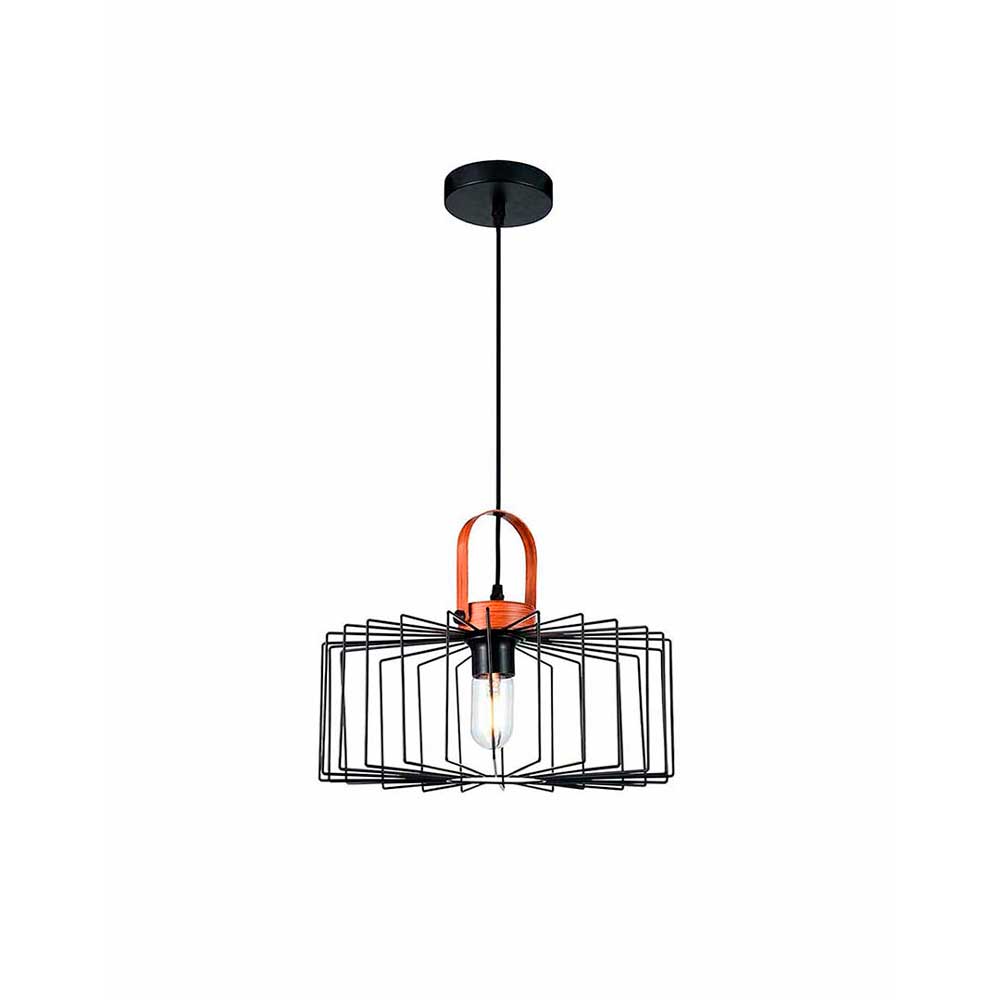 Lámpara De Techo Robin 140*350 Metal Negro - Tugó Colombia