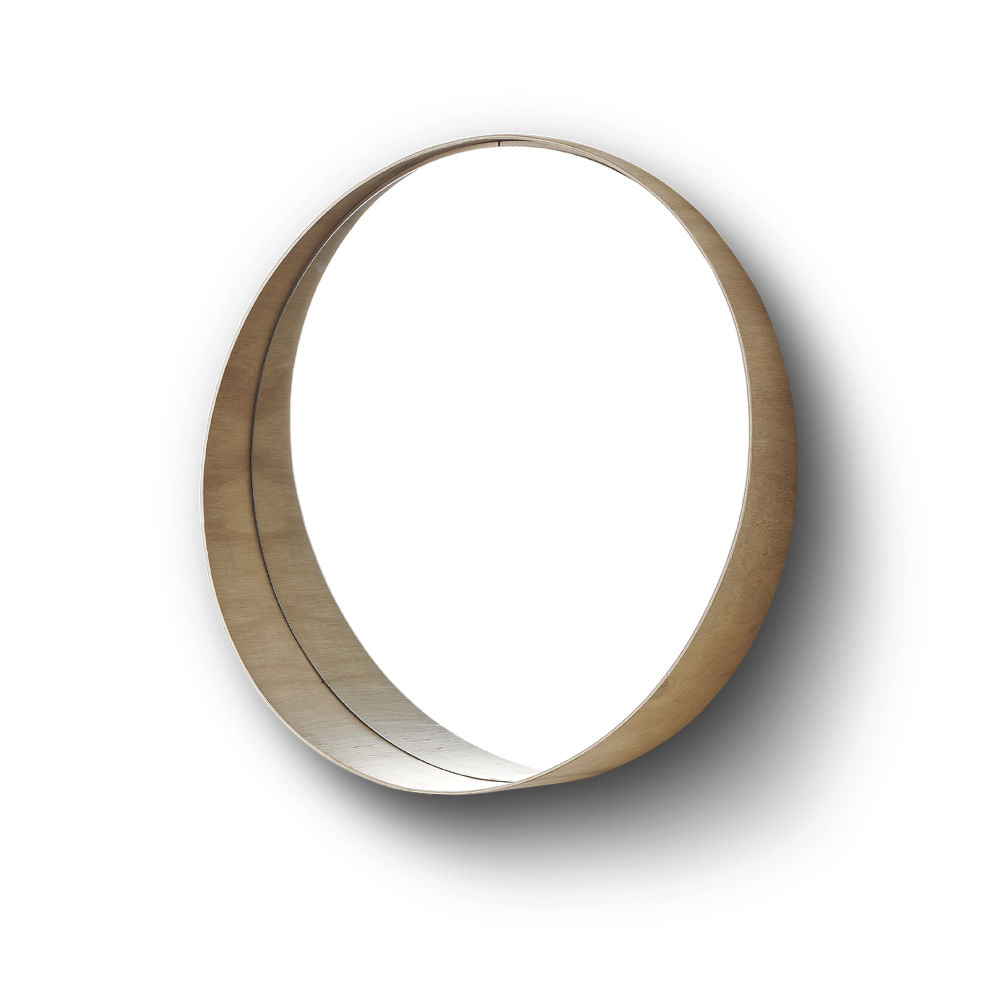Espejo Circular Monaco Natural 60cm - Tugó Colombia