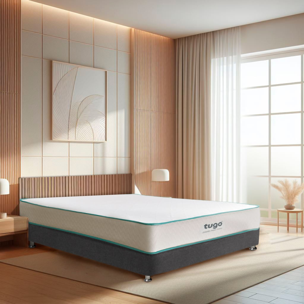 Combo Colchón Ocean Classic Doble +Base Cama Gris - Tugó Colombia