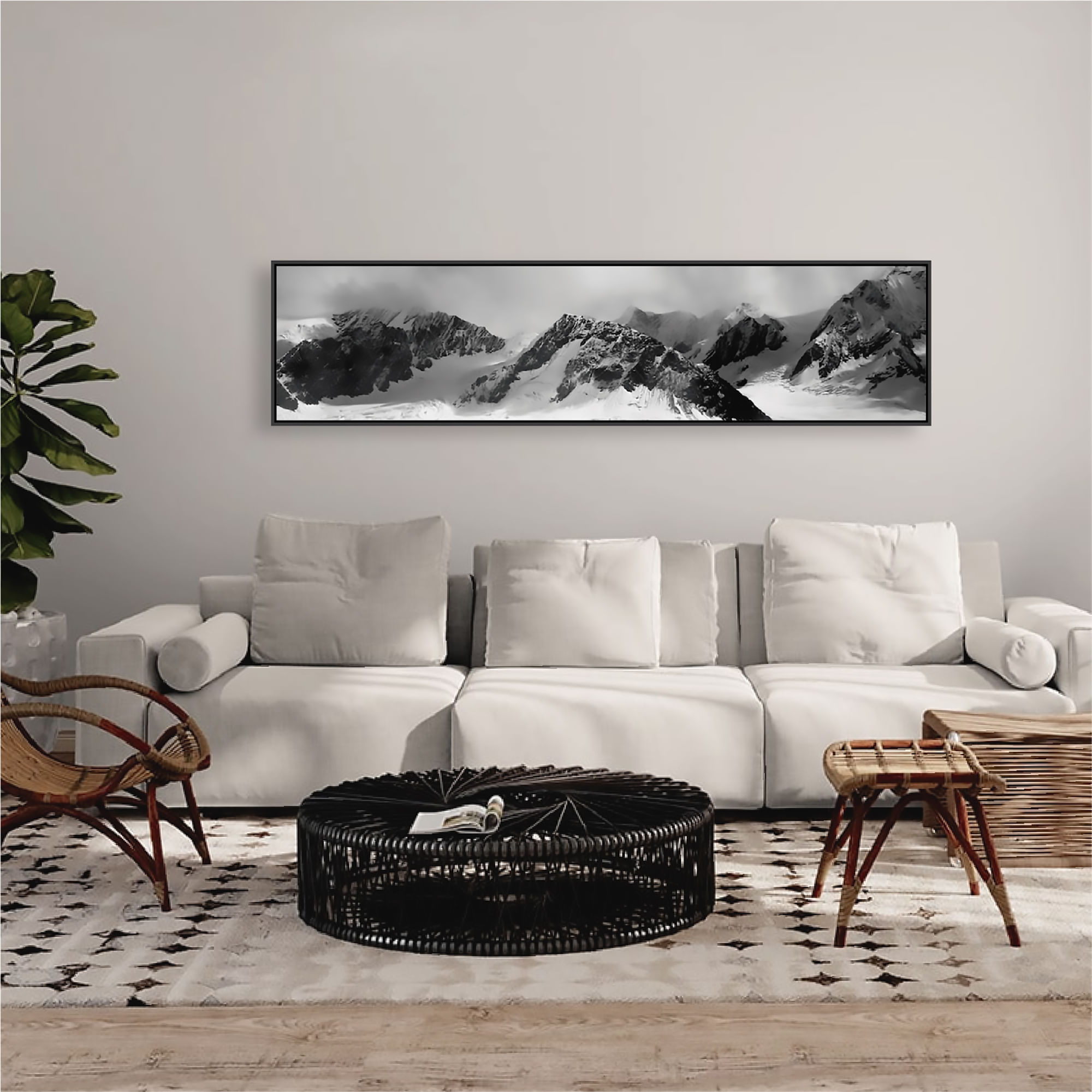 Cuadro Snow Mdf Negro - Tugó Colombia