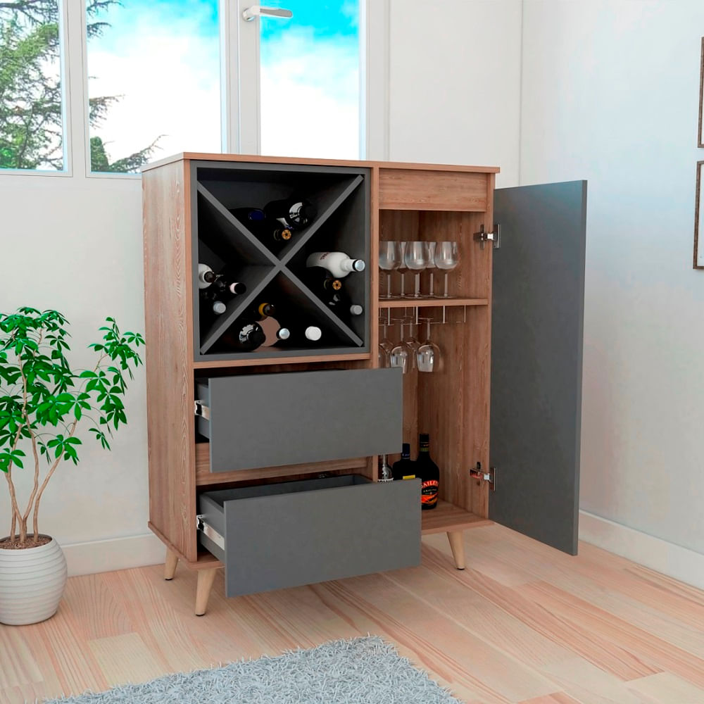 Buffet Salem Laminado Miel Plomo - Tugó Colombia