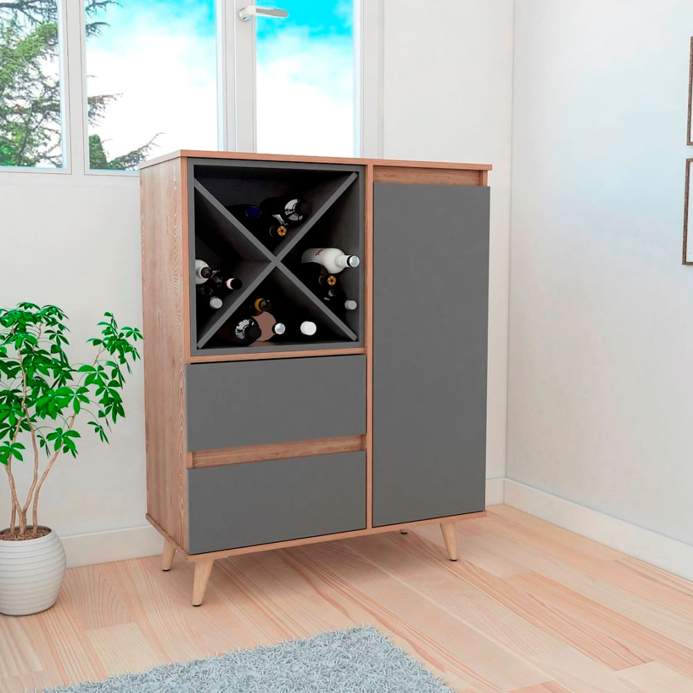 Buffet Salem Laminado Miel Plomo - Tugó Colombia