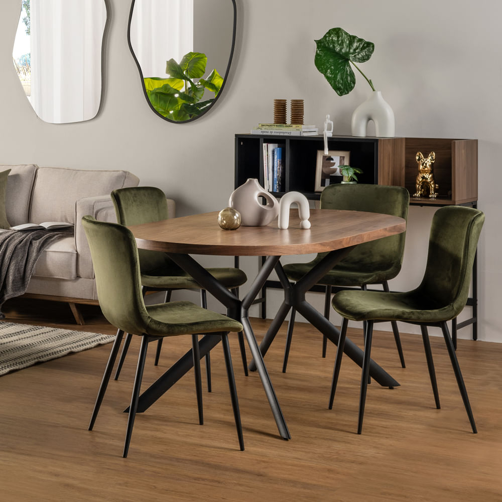 Mesa De Comedor Zoe Nogal - Tugó Colombia