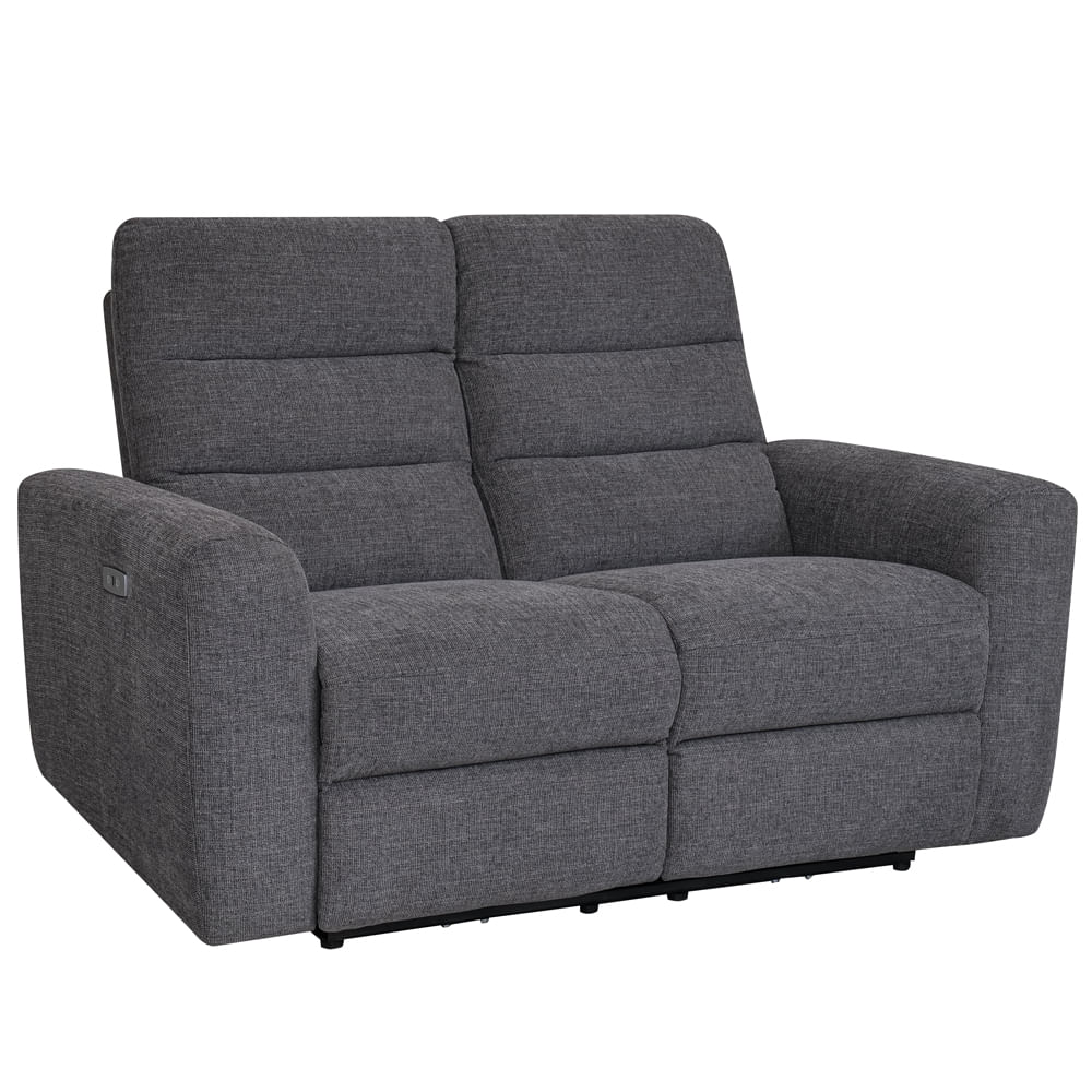 Sofá Lima 2 Puestos Reclinable Eléctrico Gris Oscuro - Tugó Colombia