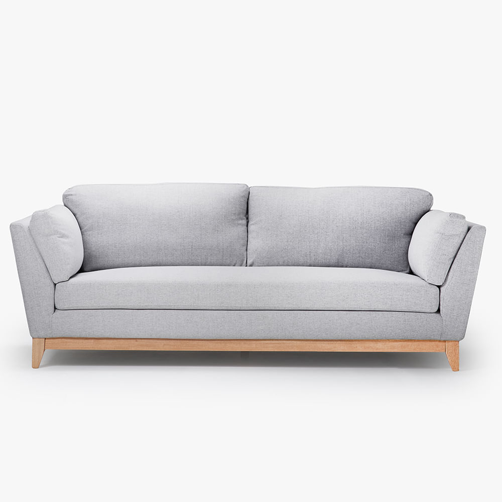 Sofá Kate (Pocket) 3 Puestos Tela Plata - Tugó Colombia