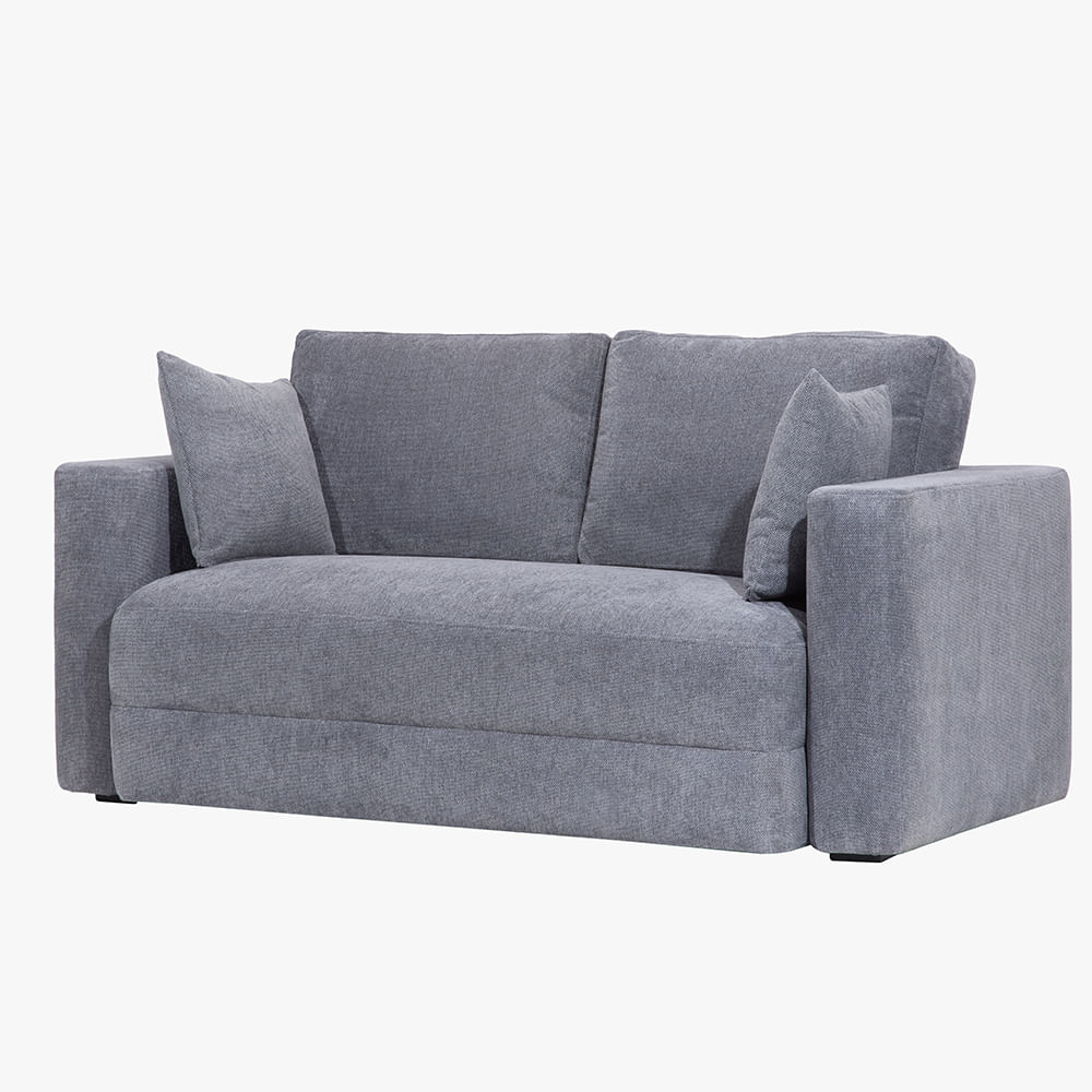 Sofá Riva (Pocket) 2 Puestos Gris Aluminio - Tugó Colombia