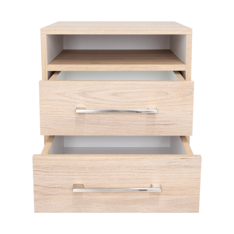 Mesa De Noche Eter Mdp Rovere/Blanco - Tugó Colombia