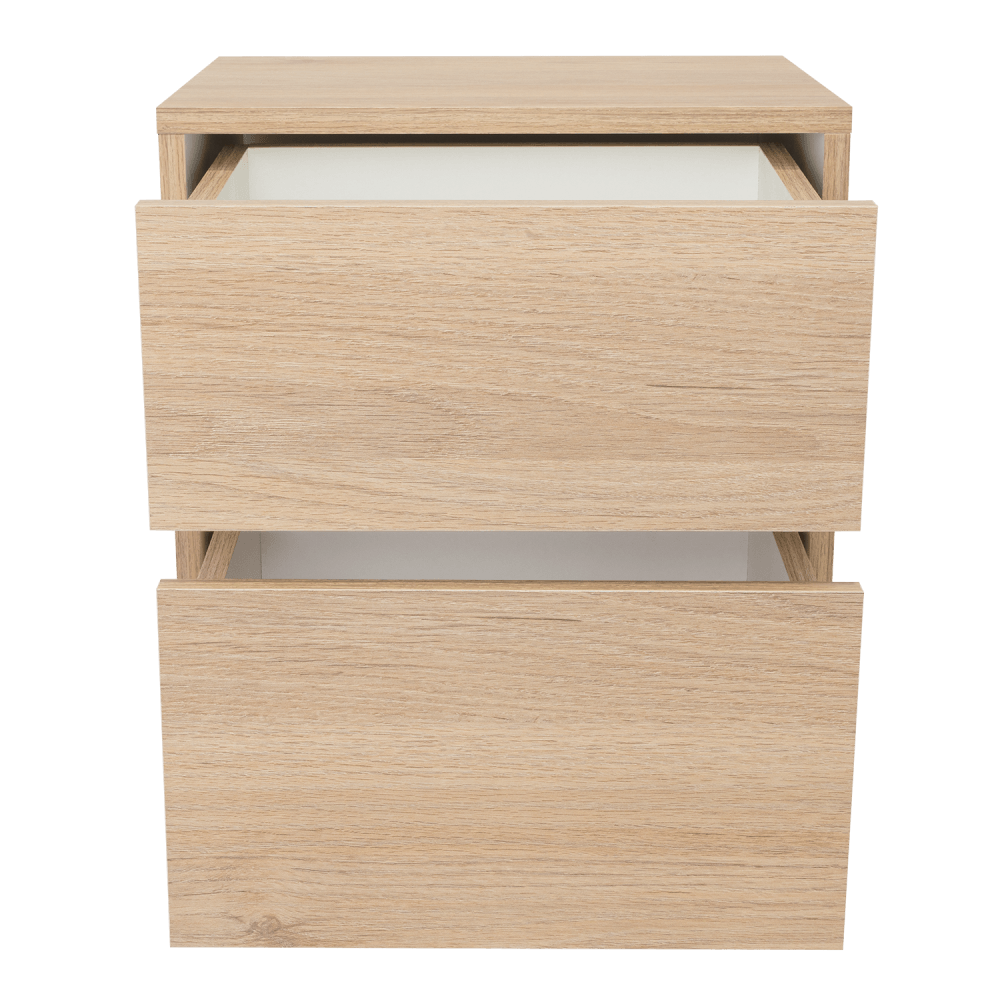 Mesa De Noche Trivor Mdp Rovere/Blanco - Tugó Colombia