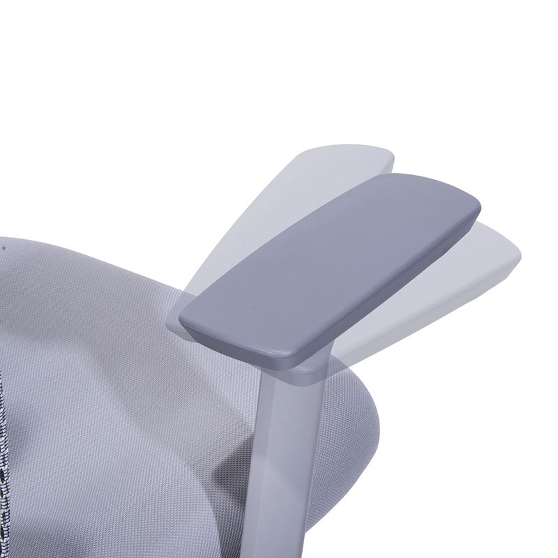 Silla Giratoria Ethan Plástico/Tela Gris - Tugó Colombia