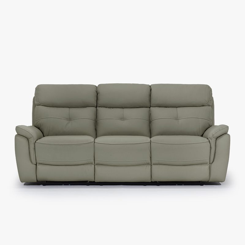 Sofá Maverick 3 Puestos Reclinable Eléctrico Gris - Tugó Colombia