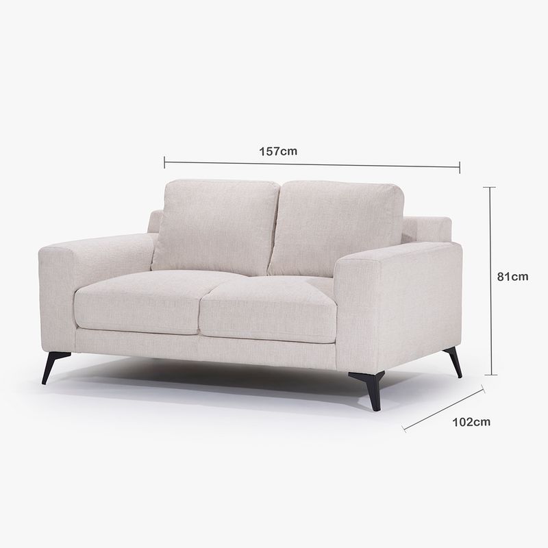 Sofá Kosmo (Pocket) 2 Puestos Beige - Tugó Colombia